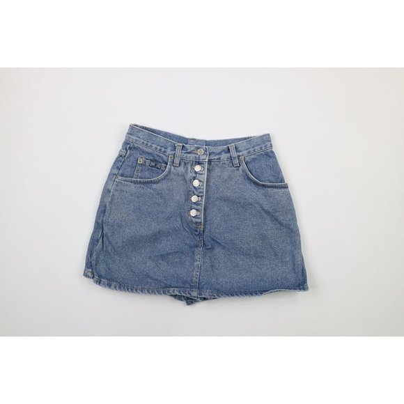 Vintage | Shorts | Vintage 9s Streetwear Womens 78 Distressed Denim ...